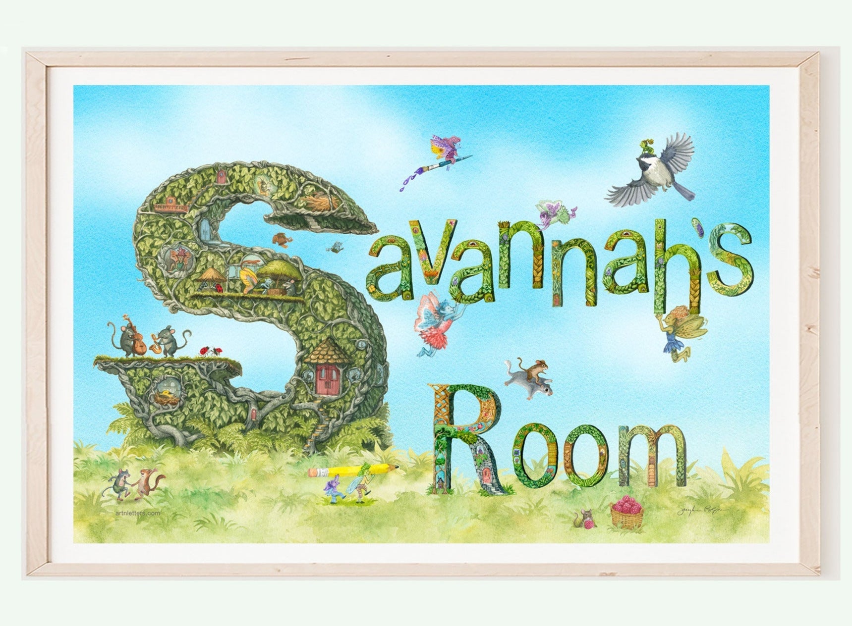 Personalized Name Print for Kids- with Room – Art'n Letters, Inc.